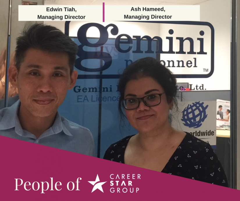 People of CSG: Edwin Tiah, Ash Hameed, Gemini | Career Star Group